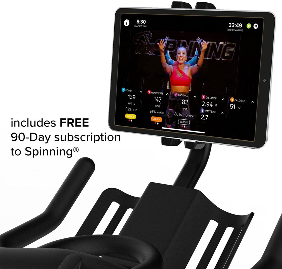 SPIN® Edge Spinner® fiets met Tablethouder en dubbele Bidonhouder Mad ...